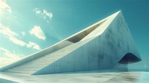 Capturing A Contemporary Architectural Marvel With Unique Forms And Dramatic Lighting In High