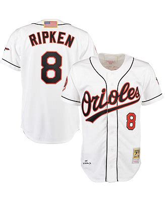 Mens Cal Ripken White Baltimore Orioles Home Authentic Jersey Macys