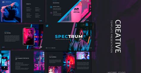 Spectrum Powerpoint Template Incl Agency And Chart Envato