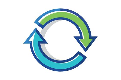 Circular Arrows Symbolizing A Continuous Process 59413276 Vector Art