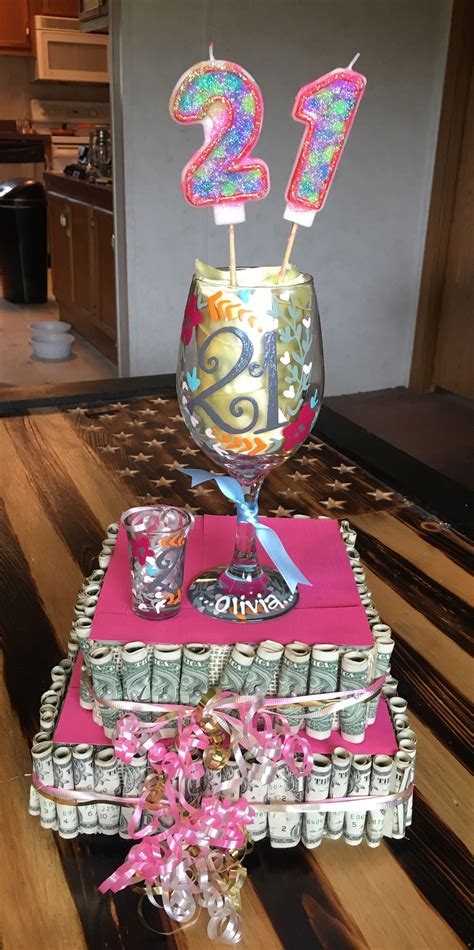 Diy Money Cake For 21st Birthday
