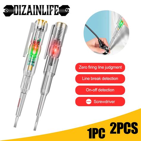 지능형 전압 테스터 펜 Ac 비접촉 유도 테스터 연필 전압계 전력 감지기 전기 스크루 드라이버 표시기 Aliexpress