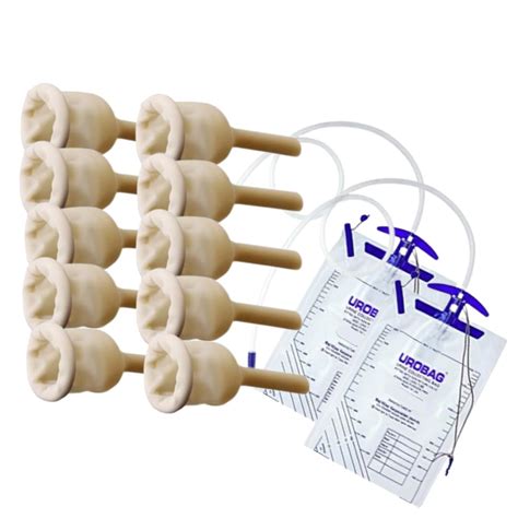 Alpha Basics Latex External Condom Catheter Set 10 Male Cath Extra