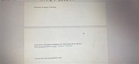 solved biol 278 biostatistics assignment contingency test