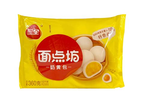 Steamed Bread With Custard Filling Frozen 360g Sq China