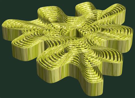 무료 이미지 조직 꽃 무늬 상징 노랑 세례반 삽화 디자인 대칭 3d 그래픽 큰 쇠시리 수학자 Cg Parametricplot3d 암호