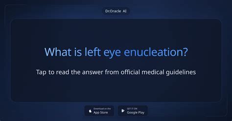 What Is Left Eye Enucleation