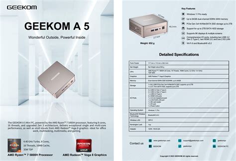 Exclusive Black Friday Deal 122 OFF Geekom A5 With Ryzen 5800H Was 449 Valid Till November 15