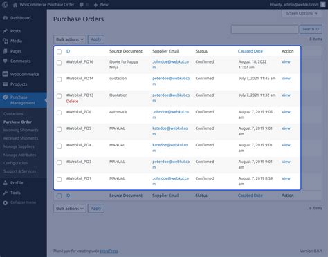 Purchase Order Plugin For Woocommerce By Webkul Codecanyon