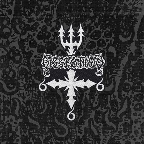 Dissection Logo Die Cut Woven Patch Iron Corpse