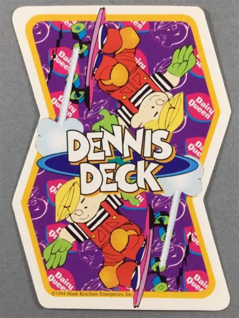 Dennis The Menace Deck From Dairy Queen Advertising Curve Shaped Playing Card 1 99 Picclick Ca
