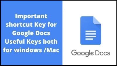 Google Docs Shortcut Key For Windows Mac Download In PDF Excel File