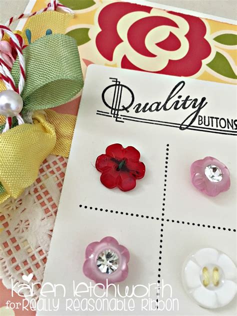 My Cup Runneth Over Really Reasonable Ribbon Button Card