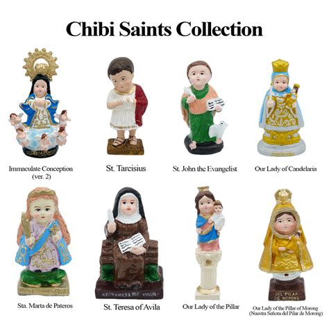 Chibi Saints Religious Mini Statues Collection Lab Shopee Philippines