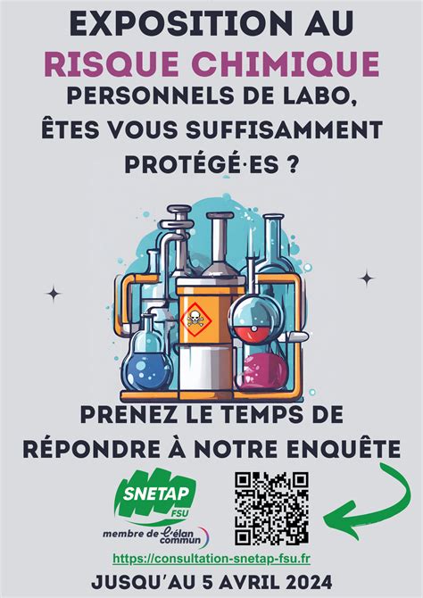 Enquête Sur Lexposition Au Risque Chimique Snetap Fsu