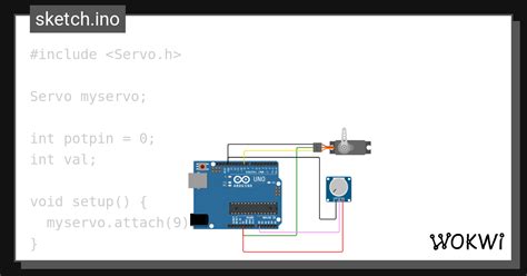 Simulasi Servo Dan Potensiometer Wokwi Esp32 Stm32 Arduino Simulator