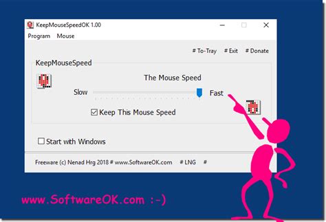 When The Mouse Speed Changing Keep Settings