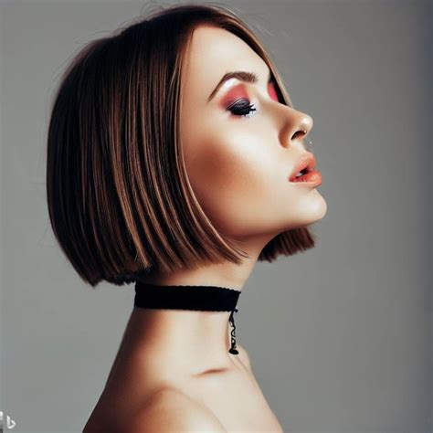 Ai Generated Bob Haired Girl With A Choker I Love The Details And