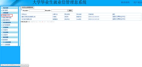 Javasshmysql就业信息管理系统（源码论文任务书答辩ppt） 代码 当牛作码