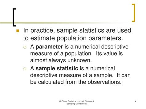 Ppt Chapter 6 Sampling Distributions Powerpoint Presentation Free Download Id1483420
