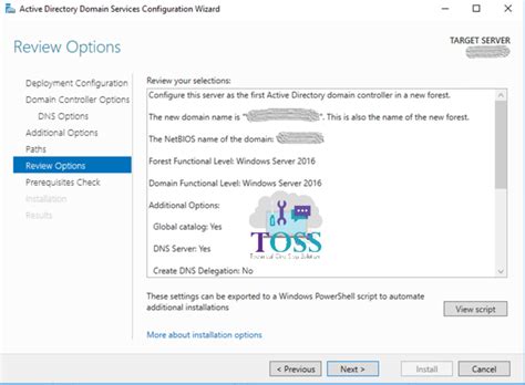 Post Deployment Configuring Active Directory On Windows Server 2016 Toss