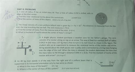 Solved PART B PROBLEMS A Disk Of Radius R Has An Chegg