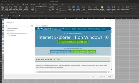 Excel Is Still Using Ie11 Not Edge For Any Web Queries Making Most