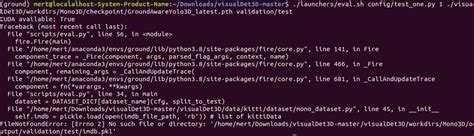 Validation Error · Issue 15 · Owen Liuyuxuan Visualdet3d · Github