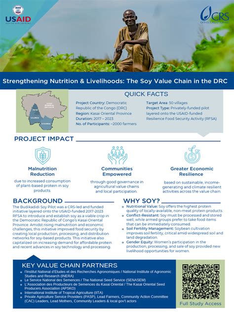the soy value chain in drc pdf soybean agriculture