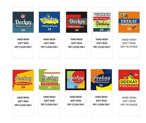 Folding Label Fabric Labels Woven Labels Sticker Design