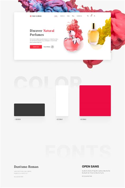 Perfume Shop Website Design On Behance