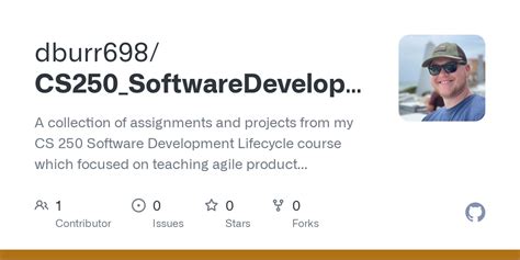 Github Dburr698cs250softwaredevelopmentlifecycle A Collection Of