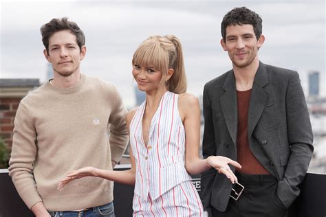 Mike Faist Zendaya And Josh Oconnor At The Challengers London Photo Call Tom Lorenzo