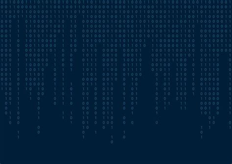 Digital Binary Code Seamless Pattern Blue Background Illustration