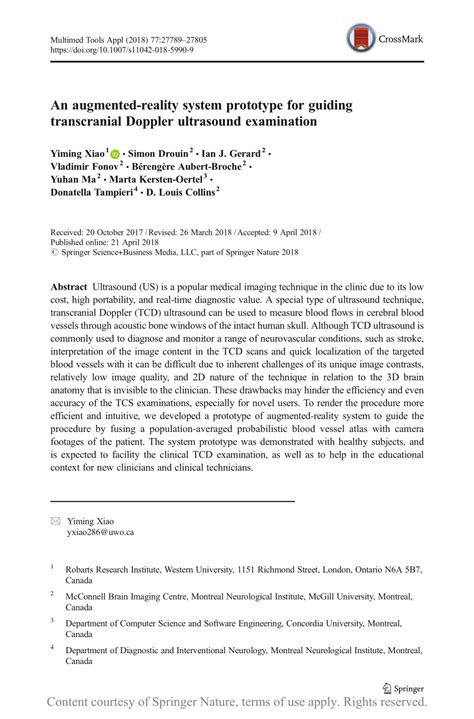 An Augmented Reality System Prototype For Guiding Transcranial Doppler Ultrasound Examination