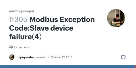 Modbus Exception Code Slave Device Failure Issue Mushorg Conpot GitHub