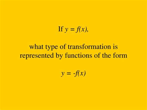 Ppt Mcr 3u Section 34 Reflections Of Functions Powerpoint Presentation Id7010320