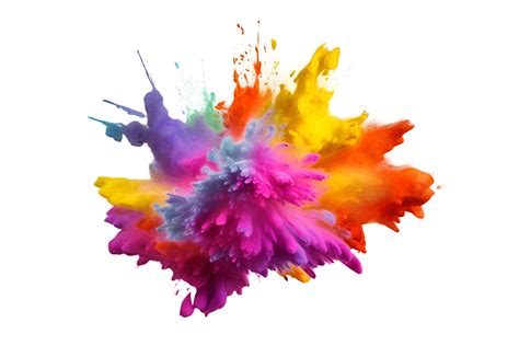 Bright Ink Powder Pigment Explosion Background Element 24065253 Png