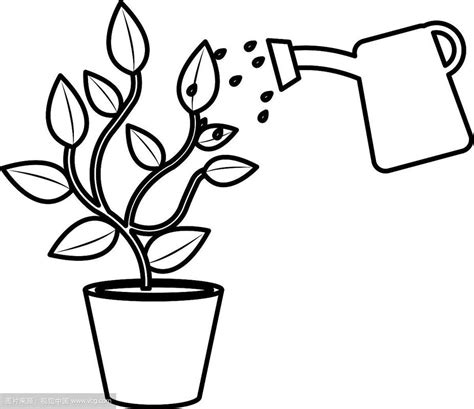 幼儿浇水简笔画图片简单（共14张） 简笔画图片大全