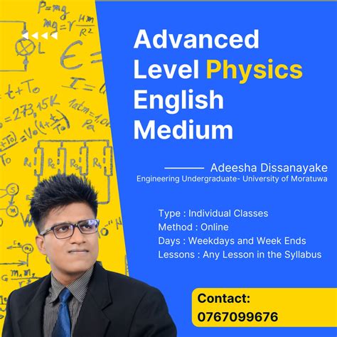 Advanced Level Physics English Medium Individual Classes Physics A L