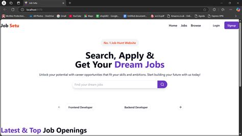 Online Job Portal Using Mern Stack Development Devpost