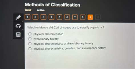 solved methods of classification quiz active 1 2 3 4 5 6 7 8 9 10