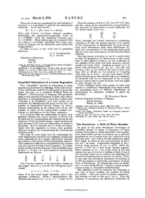 Pdf Simplified Calculation Of A Linear Regression Dokumentips