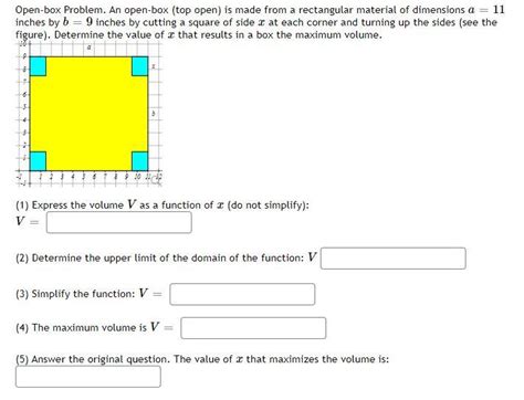 Solved Open Box Problem An Open Box Top Open Is Made From Chegg