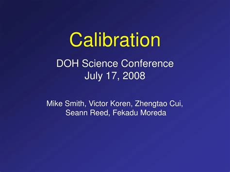 ppt calibration powerpoint presentation free download id 9156206