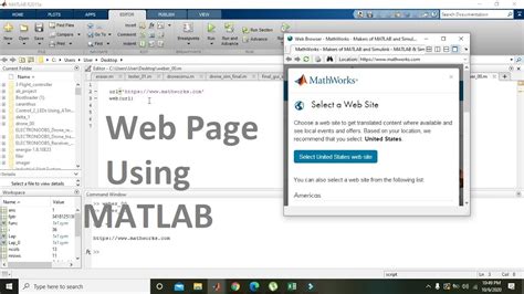 How To Open A Web Page Using Matlab Open Website Using Matlab Web In Matlab YouTube
