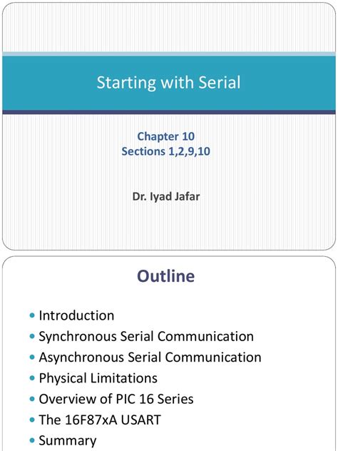 07 chapter 10 serial communication pdf microcontroller parallel
