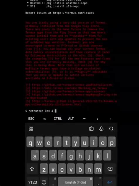 Muhammad Ismaeel S On Linkedin Termux Nethunter Kalilinux Cybersecurity Learningjourney