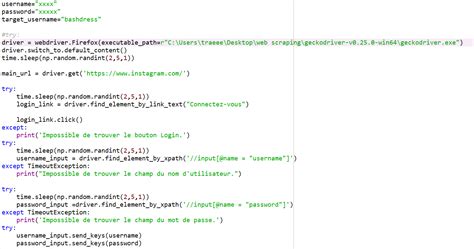 Python Invalidargumentexception Malformed Url Bashdress Is Not A