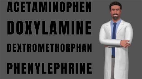 Acetaminophen Doxylamine Dextromethorphan Phenylephrine Generic